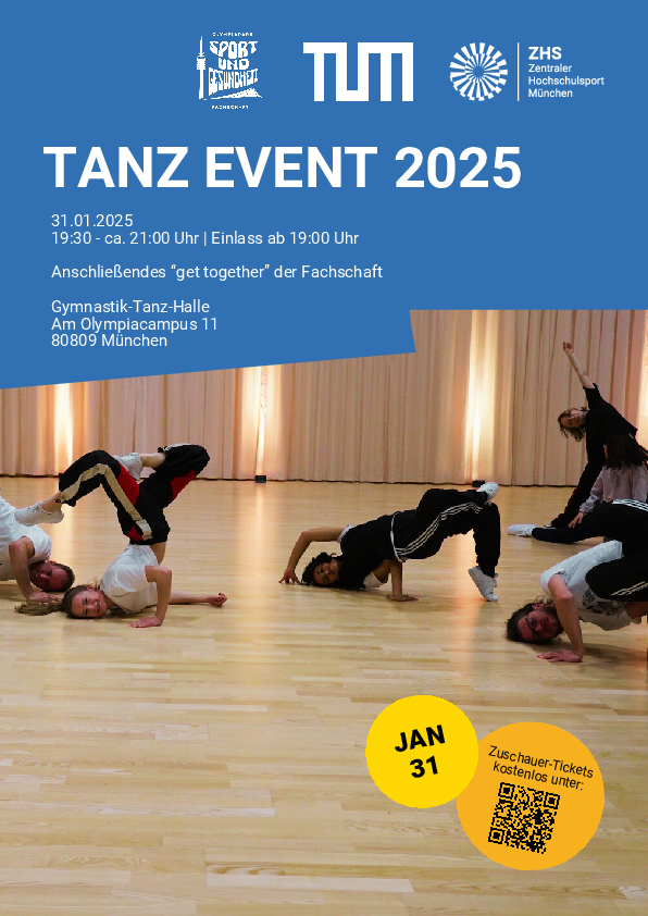 Tanz Event am 31. Januar 2025 - Zentraler Hochschulsport